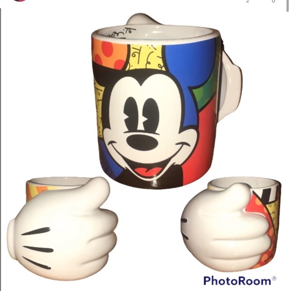 Disney | Kitchen | Disney Mickey Mouse Gloved Handle Mugcup By Britto ...